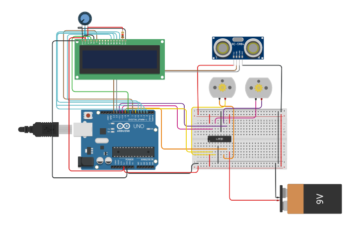 Circuit Design Des Proj Obstacle Avoiding Unit Tinkercad