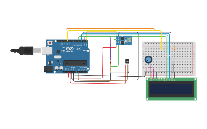 Circuit Design Thingspeak Practical Tinkercad