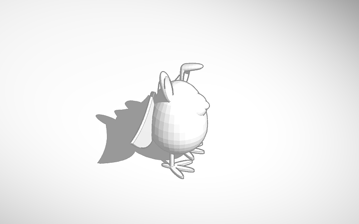 3D design bat egg - Tinkercad