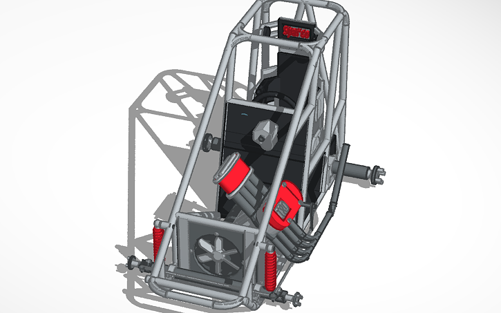 3D design USAC Toyota TRD Midget - Tinkercad