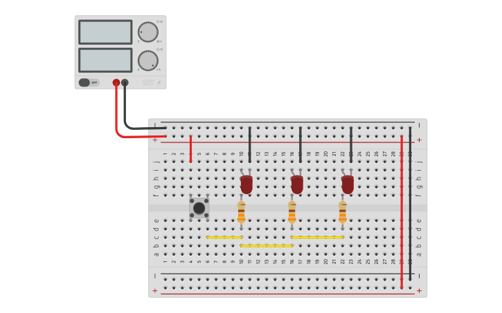 Circuit design Circuito en paralelo | Tinkercad