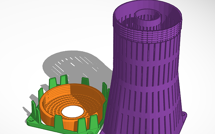 3D design 120mm Fan Silica Gel Air Dryer v.7 | Tinkercad