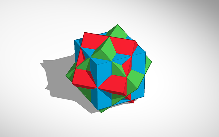 3D design Cool 3 Cubes - Tinkercad