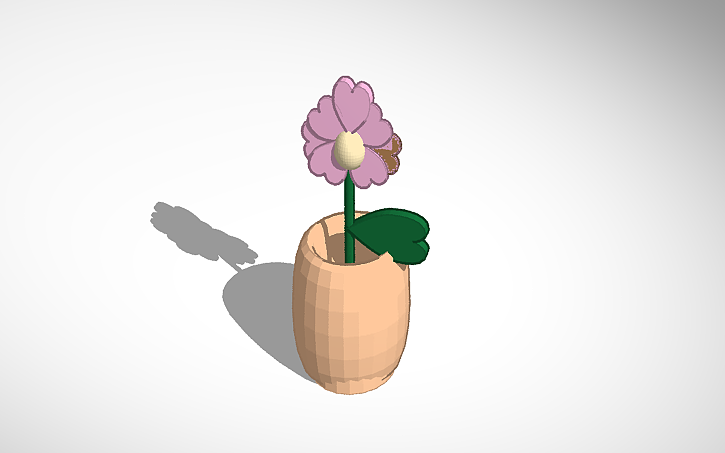 3D design Flower Pot - Tinkercad