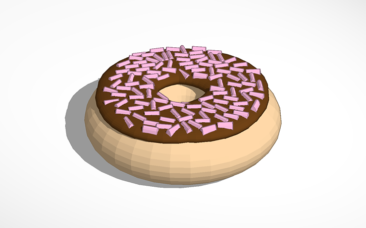 3D design Doughnut - Tinkercad
