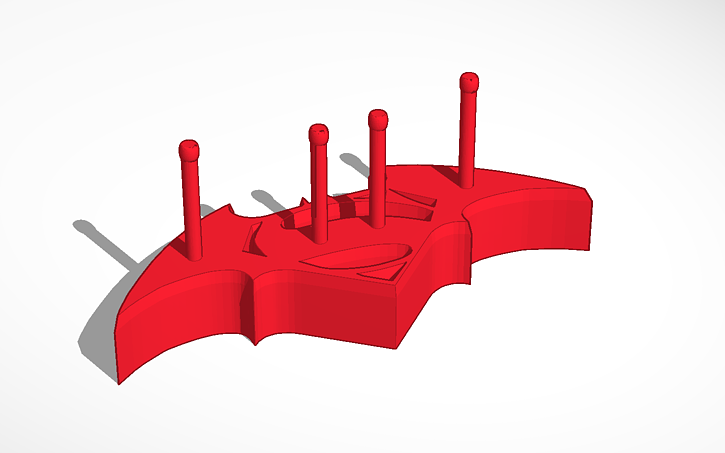 3D design batman vs superman | Tinkercad
