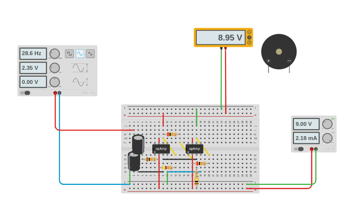 Circuit Design Audio Amplifier Using Opamp Tinkercad