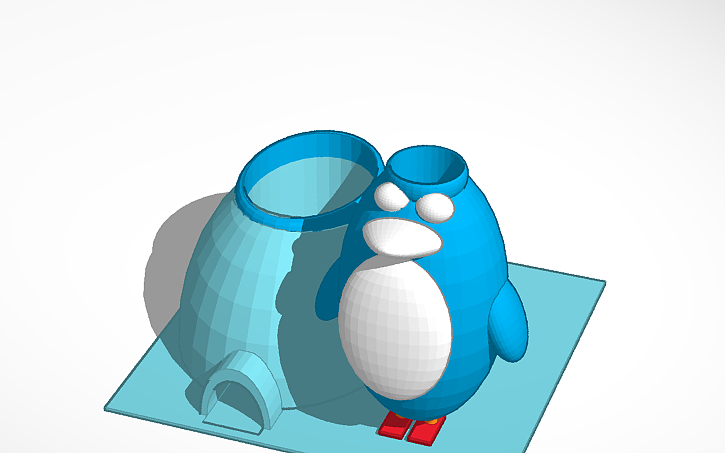3D design Pencil holder - Tinkercad