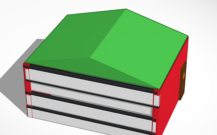 3D design 2-car garage - Tinkercad