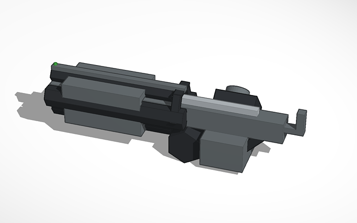 3D design heavy laser gun | Tinkercad