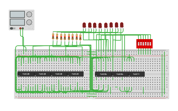 Circuit design DECODER - Tinkercad