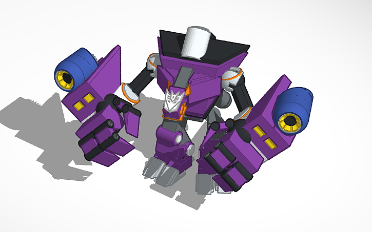 3D design mega mech | Tinkercad