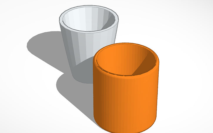 3d Design Cups Tinkercad