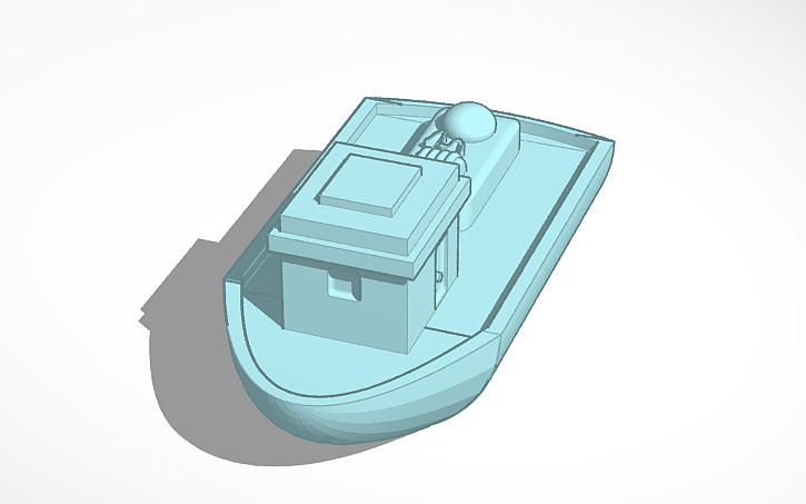 3D design boat - Tinkercad