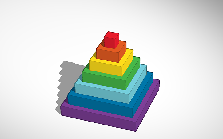 3D design simple pyramid - Tinkercad