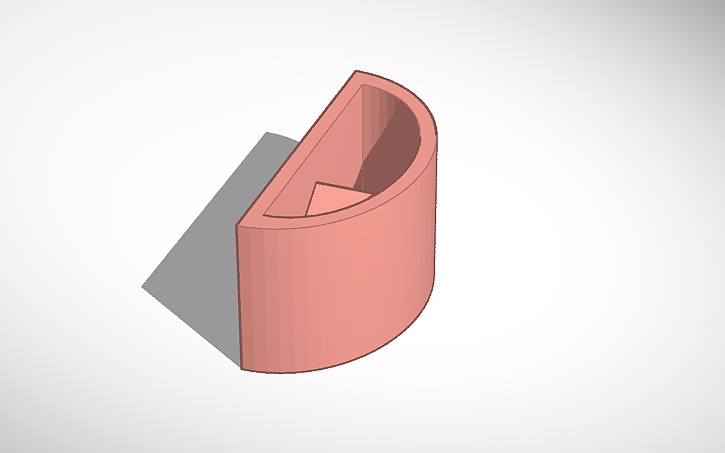 3D design Half Moon Cutter - Tinkercad