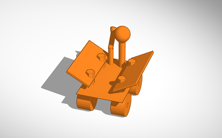 3D design Rover Mars - Tinkercad