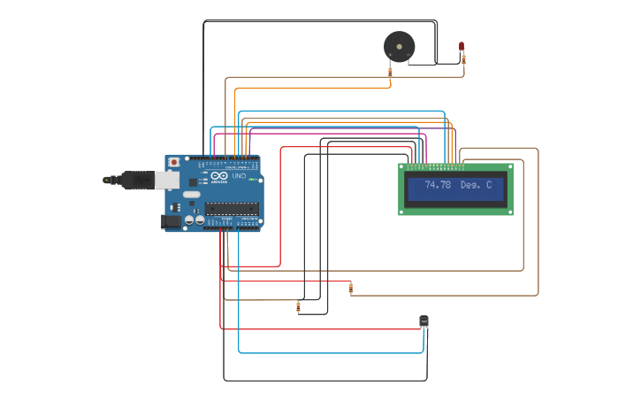 Circuit Design Temp Sensor Tinkercad