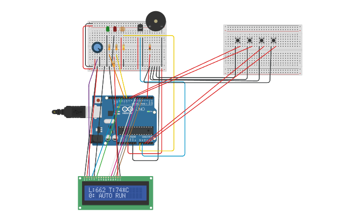 Circuit design PROJECT IOT102 - Tinkercad