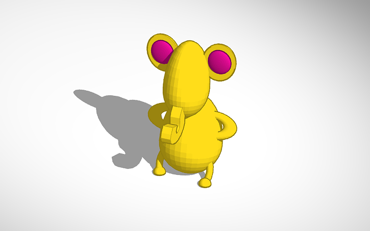 3D design Copy of Gele Olifant - Tinkercad