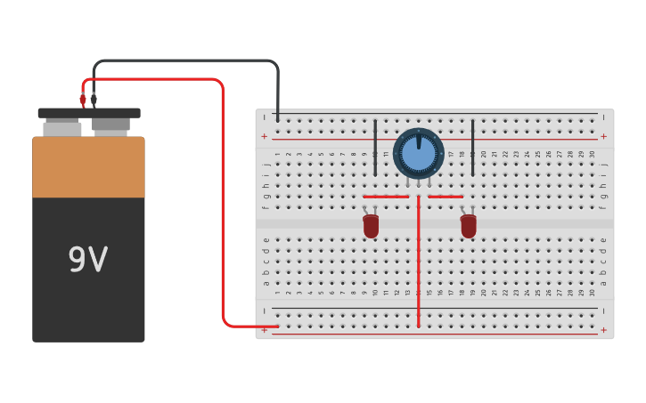 Circuit Design Circuit 4 Adding A Potentiometer Tinkercad