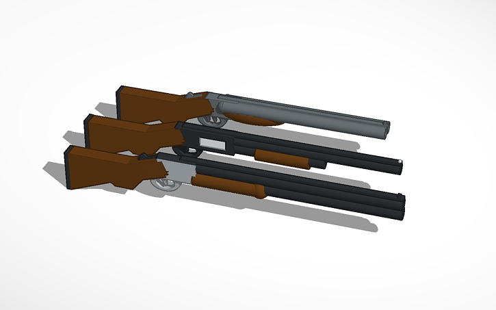 3D design Shotguns - Tinkercad