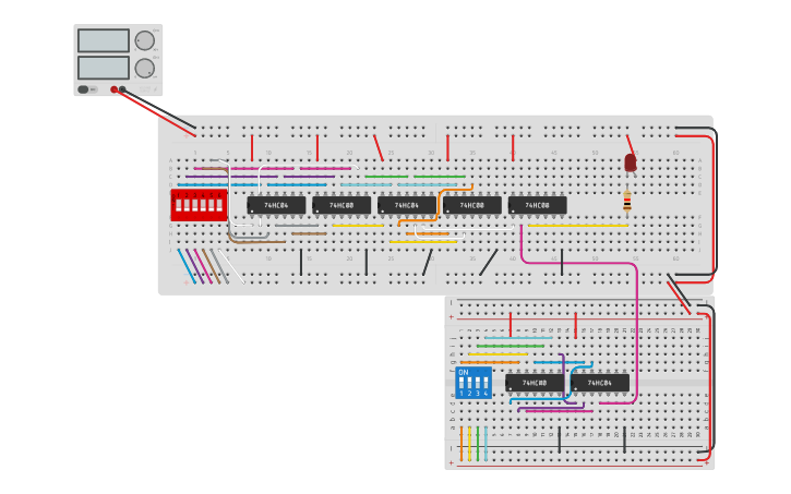 Circuit Design 10 Pin Combination Lock Tinkercad