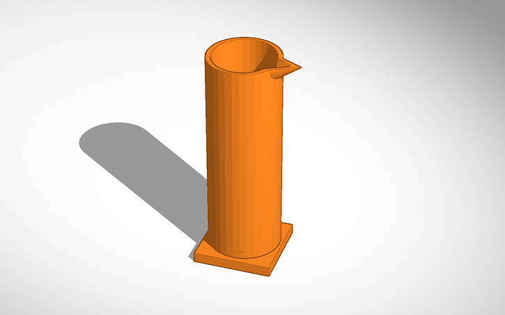 3D design Graduated Cylinder - Tinkercad