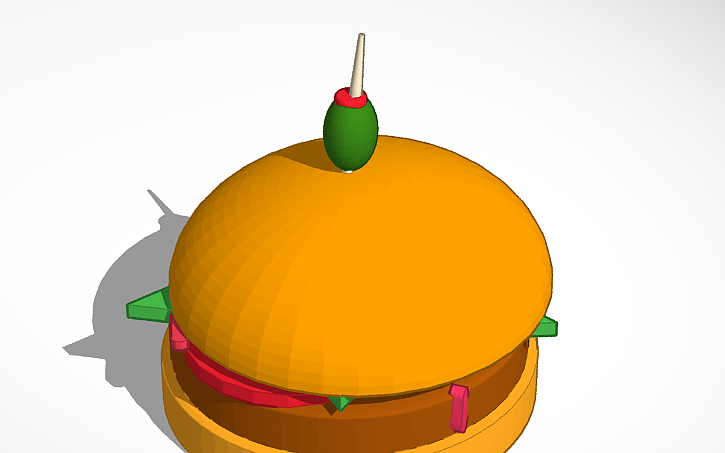 3D design burger olive | Tinkercad