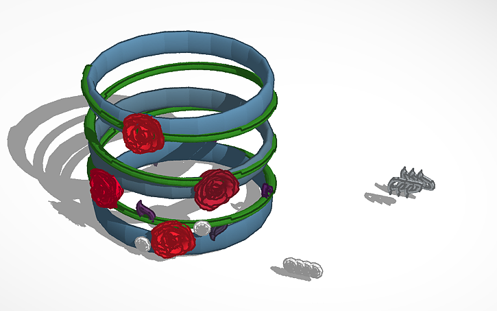 3D design Vine Ring - Tinkercad