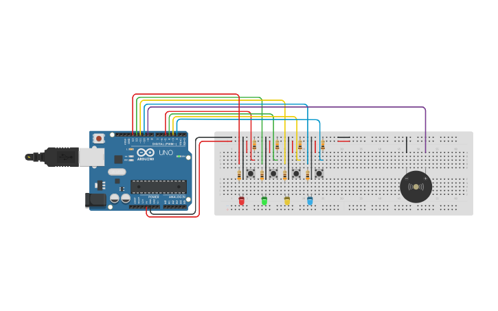 Circuit design Circuito | Genius | Tinkercad