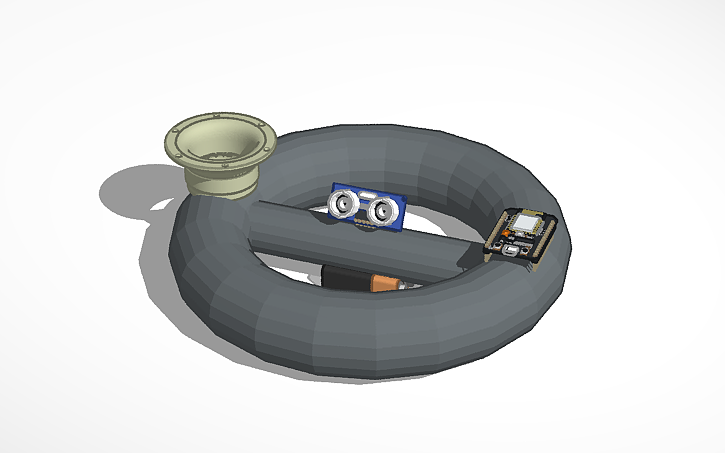 3D design steering wheel - Tinkercad