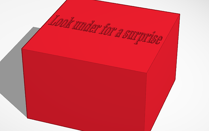 3D design Surprise Box :) - Tinkercad