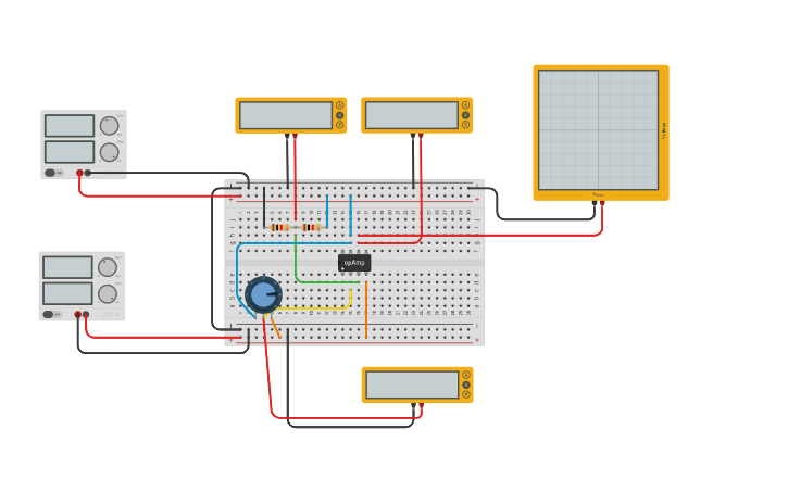 Circuit design Comparator Circuit (op-amp) | Tinkercad