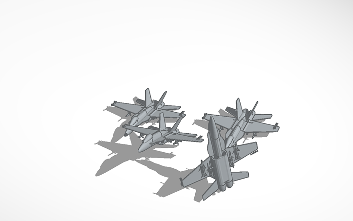 3D design jet - Tinkercad