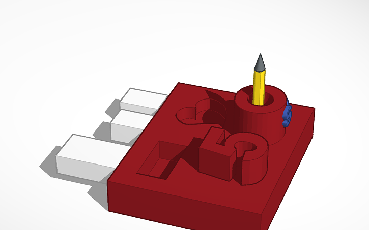 3D design pencil holder #wrs2e1 | Tinkercad