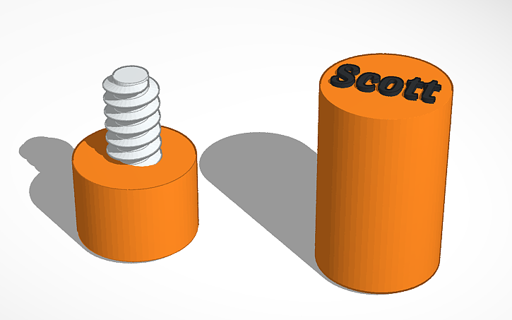 3D design 3/8x11 joint protectors/pool cue - Tinkercad