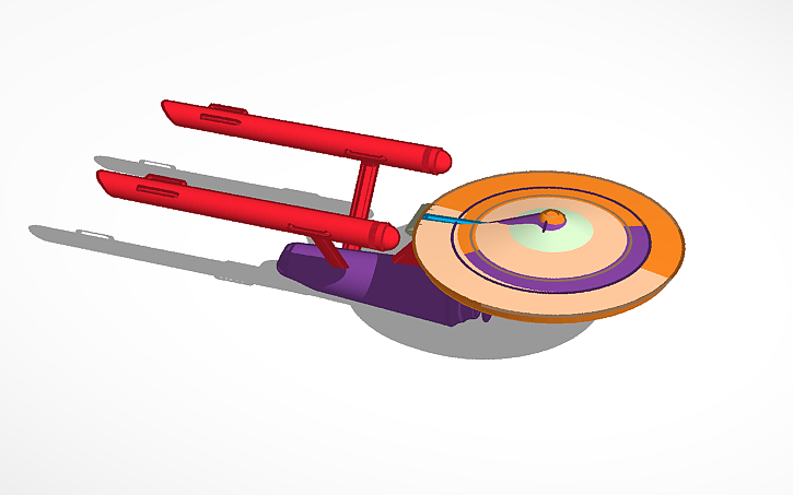 3D design Starship Enterprise | Tinkercad