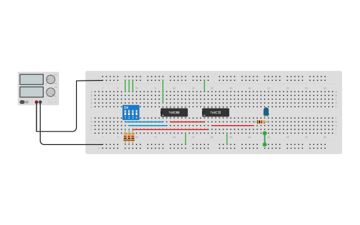 Circuit design Circuito logico compuertas logicas | Tinkercad Circuit design Circuito logico compuertas logicas | Tinkercad