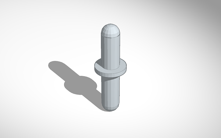 3D design Pivot Hinge Pin Plastic - Tinkercad