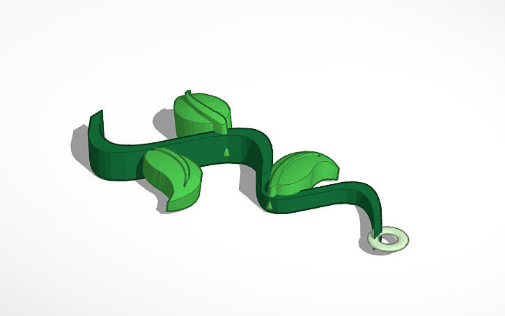 3D design Vine Dangle Piece - 3D Proj. - Tinkercad