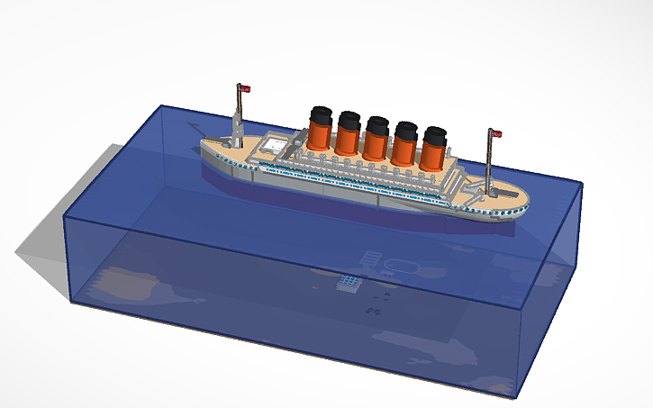 3D design U.H.W.N. Naval Ship - Tinkercad