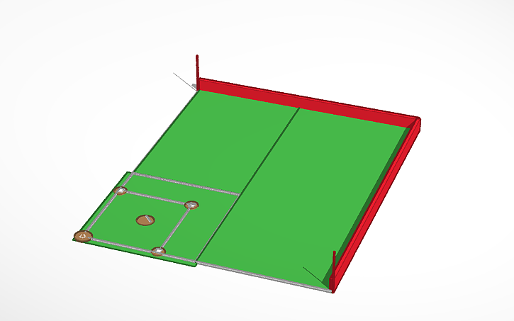 3D design caleb bullocks baseball field | Tinkercad