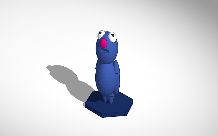 3D design #Grover #sesamestreet | Tinkercad