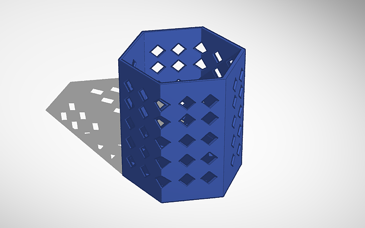 3D design PEN STAND - Tinkercad