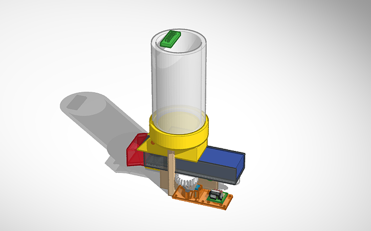 3D design Rack and pinion Pet Feeder - Tinkercad