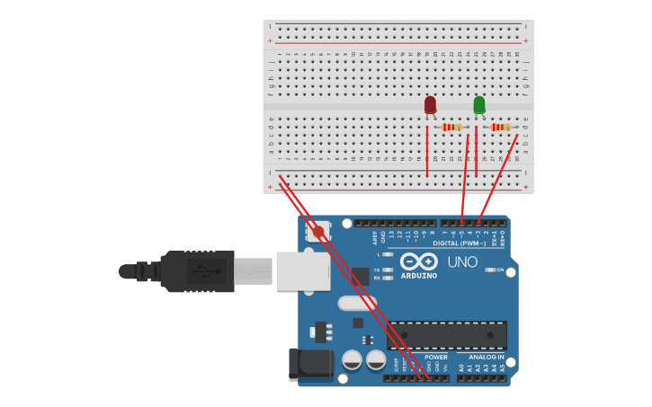 Circuit design programación con arduino - Tinkercad