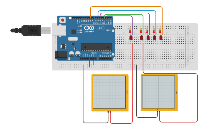 Circuit design practica 17 - Tinkercad