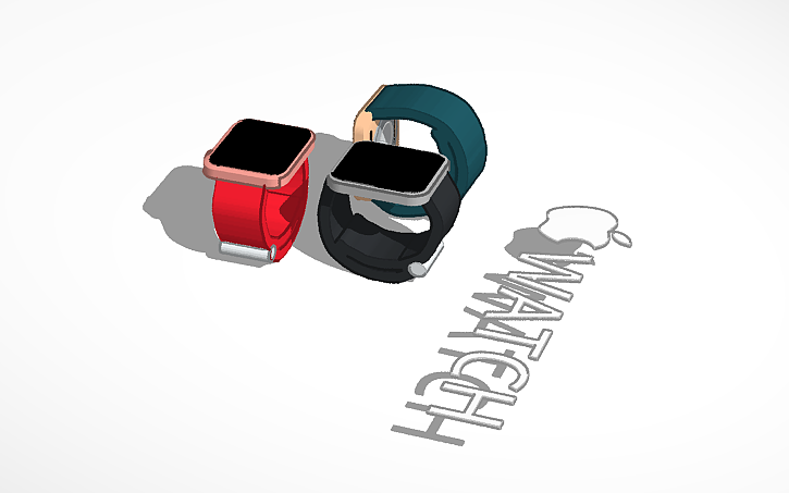 3D design apple watch series 5 - Tinkercad