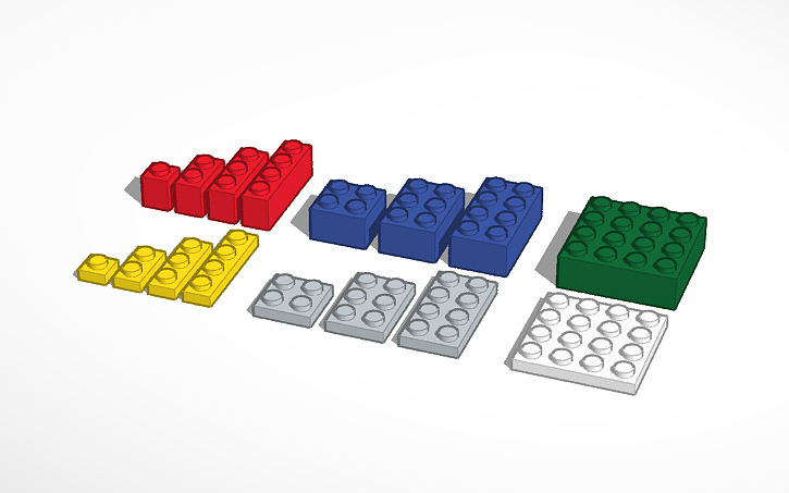 3D design Copy of #LEGO bricks - Tinkercad